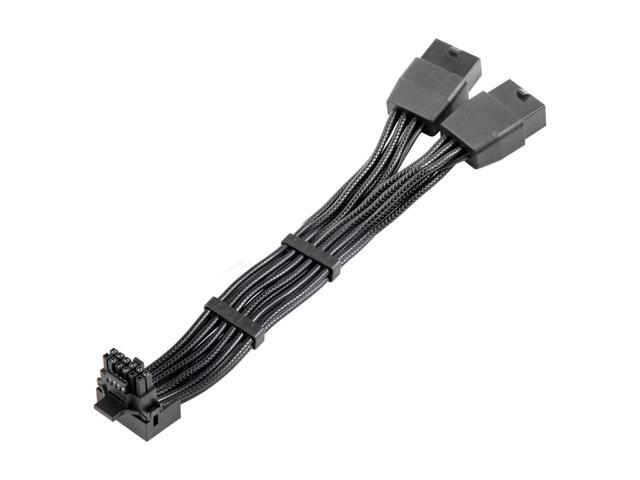 BUCIER 12VHPWR 90 Degree Adapter to 2X 8Pin: 16AWG 16 PIN GPU Right ...
