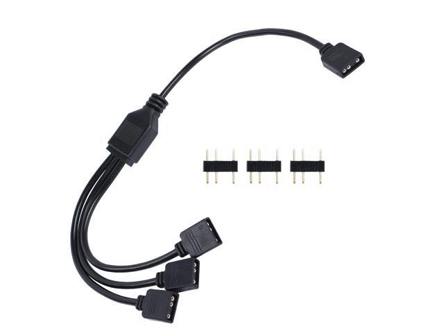 Vszerda ARGB Splitter Cable 5V 3Pin Addressable RGB 1 to 3 Splitter ...