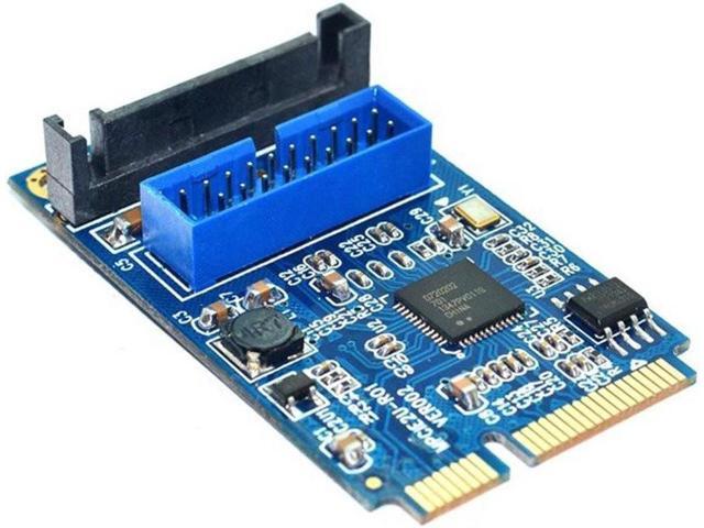 Motherboard Mini PCI Express to Dual USB 3.0 20-pin Expansion Card ...