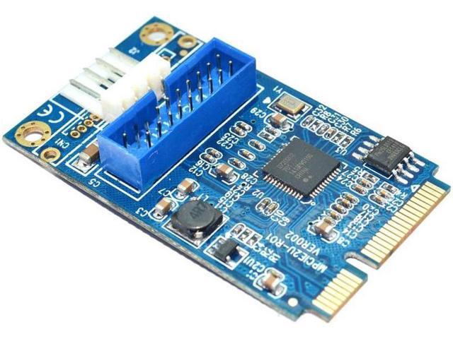 Motherboard Mini PCI Express to Dual USB 3.0 20-pin Expansion Card ...