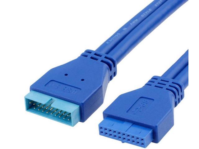 USB 3.0 Motherboard 20 Pin Header Extension Adapter Cable, USB 20-pin ...