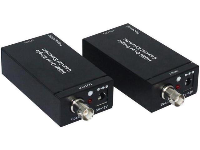 1080P HDMI Over Single Coaxial Extender (Transmitter + Receiver) with ...