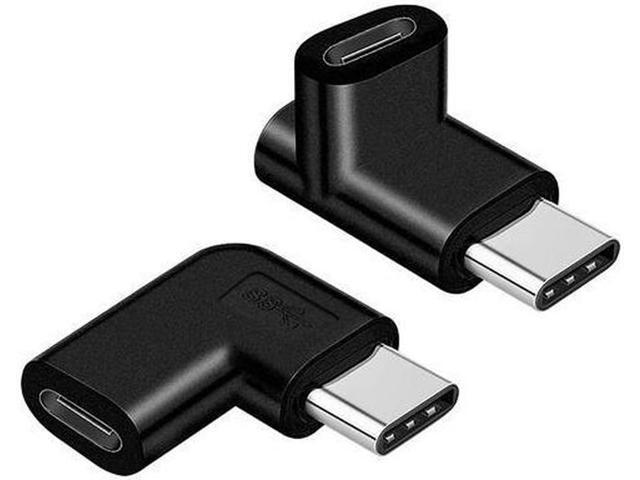 USB C Adapter 90 Degree Male to Female Type C Adapter Angled Right ...