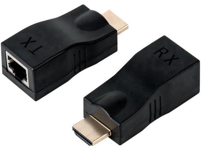 HDMI Extender,HDMI TO RJ 45 Up to 100ft HDMI Ethernet Network Extender ...