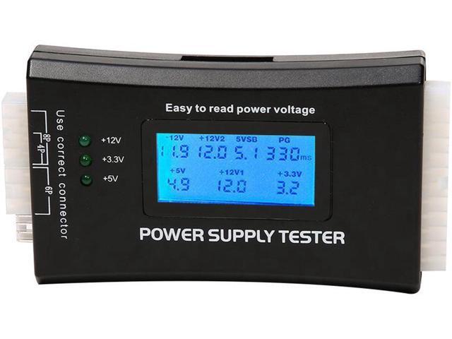 New Digital LCD PC Computer Power Supply Tester 20/24 Pin 4 PSU ATX ...