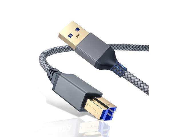 USB 30 Cable A Male to B Male 2Pack 6ft long USB 3 Cable braided USB 30 ...