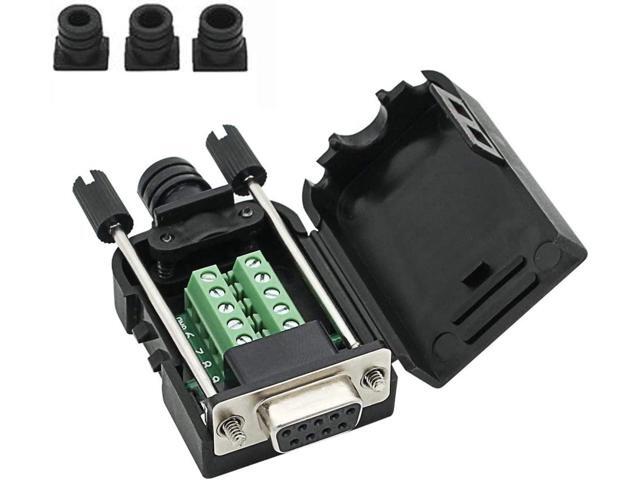 DB9 Breakout Connector to Wiring Terminal RS232 D-SUB Male Serial ...