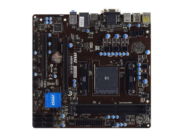 MSI A88XM-E35 V2 Socket FM2/FM2+ AMD A88X Desktop PC Motherboard DDR3 32GB A8-8650 A8-7670K CPUS ...