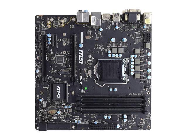 MSI H170M-S01 Intel H170 LGA 1151 Desktop PC Motherboard DDR3 Core i7 ...