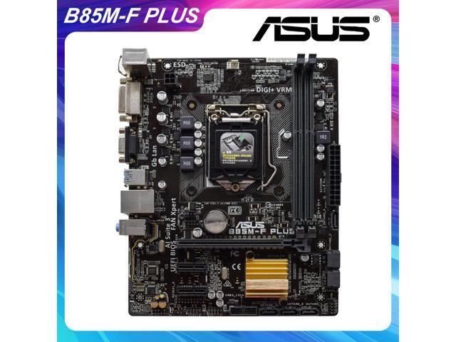 ASUS B85M-F PLUS LGA 1150 Intel B85 B85M Desktop PC Motherboard DDR3 ...