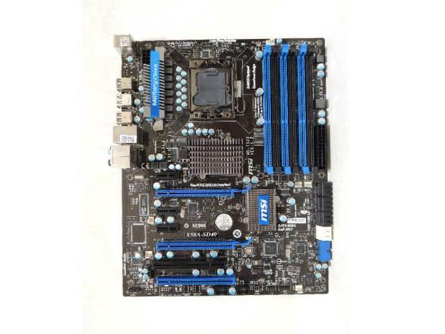MSI X58A-SD40 LGA 1366 Intel X58 Desktop PC Motherboard DDR3 Core i7 ...