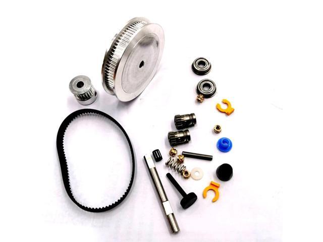 M4 Bundle M4 extruder mechanism kit all metal 2GT-80T pulley gear dual ...