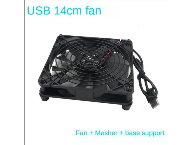 USB Router Cooling Fan 14cm 5V Mute Desktop Fan Optical Modem/Set Top ...