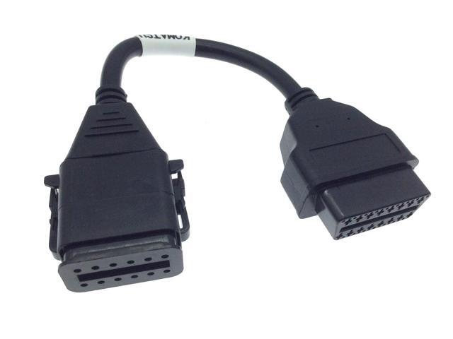 Cables for 12pin to OBDII OBD2 16pin for Komatsu for Cummins diagnostic ...