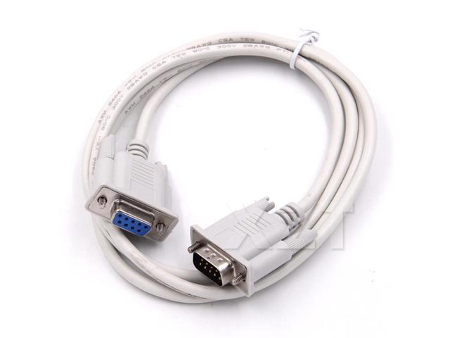 AT 5PCS Serial RS232 9-Pin Male To Female DB9 9-Pin PC Converter ...
