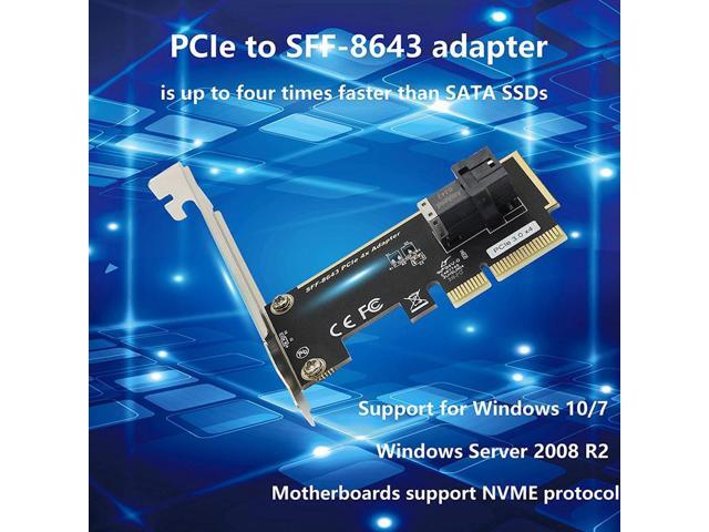 PCIE3.0X4 to U2 Adapter Card Ssd Adapter Board U2 Sff8643 Interface ...