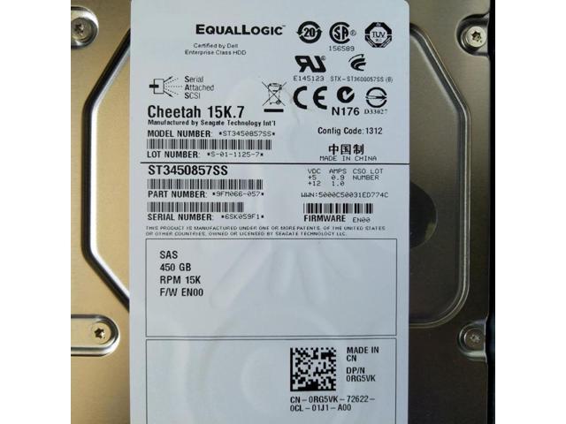 Almost HDD For Dell 450GB 3.5" SAS 64MB 15K For Internal HDD For Server ...