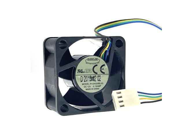 R124020BL(4) 40mm 12V PWM Cpu 1U 2U Cooling Fan,40X40X20mm 4cm Dual ...