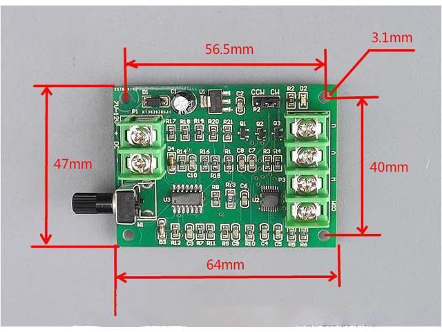 Improved Version Brushless DC Motor Drive Board Speed Control Board ...