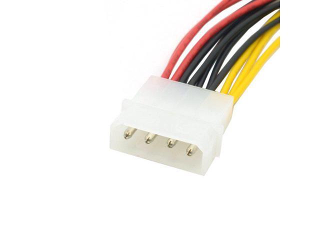 10cm IDE 4 Pin Male to 3 IDE Female Y Type Splitter Power supply ...