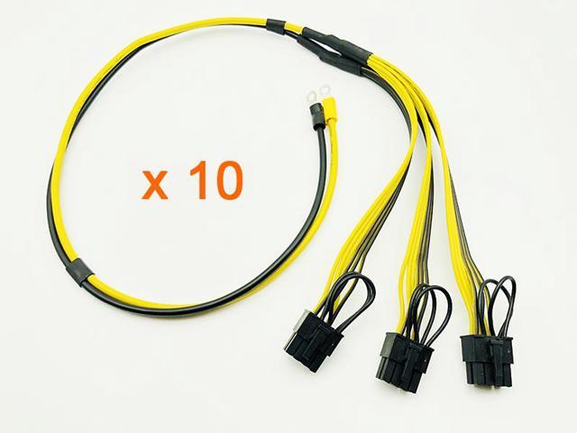 10PCS Power Supply Cable 8Pin Video Card Cables O Terminal to 8Pin ...