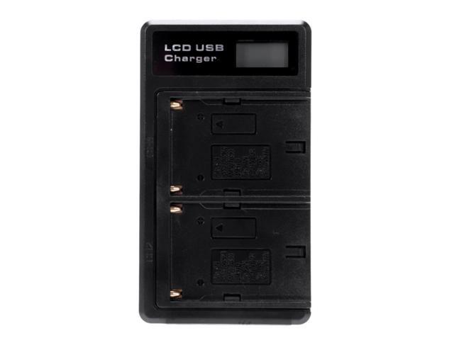 2 Pcs Np-F550 And Lcd Dual Usb Charger For Sony Np-F550 ,Compatible ...
