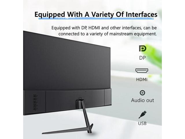 FYHXELE 24 Inch 2K Monitor 75Hz Desktop PC IPS Panel 100%sRGB 8bit Hi ...