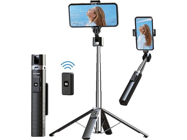 STARNOONTEK 40 Inch Aluminum Selfie Stick Tripod Quadrapod, Onboard ...