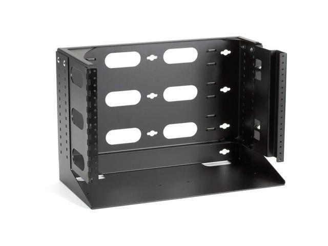 Black Box Wallmount Rack 12" with Swing Bracket and Adjustable Shelf ...