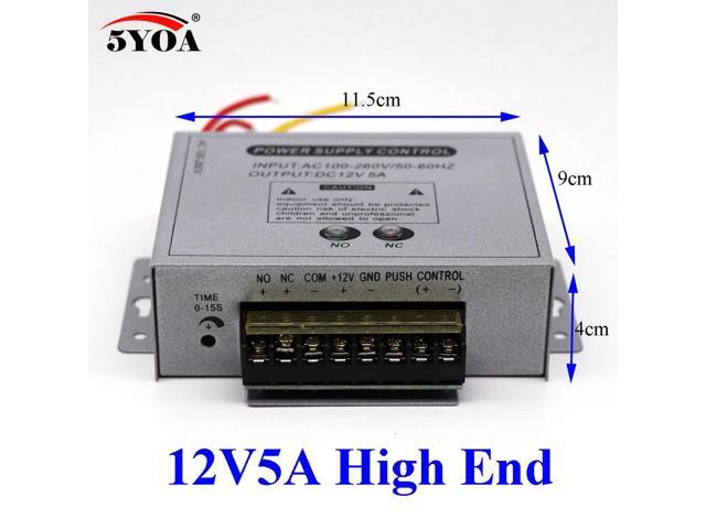 Access Control Power Supply 12V 5A High End Door RFID Fingerprint ...