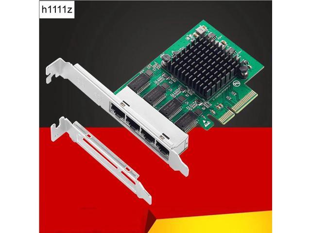 PCI Express 10/100/1000Mbps Network Card Quad Gigabit Ethernet Adapter Lan RJ45 NIC Realtek ...