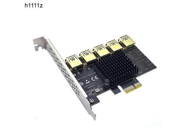 PCI Express Multiplier Riser Card PCIE 1 To 5 Ports USB 3.0 Hub Express ...