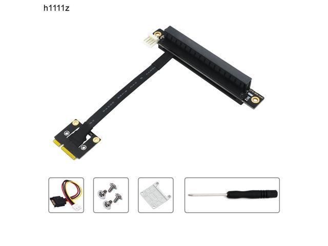 Add On Card 270 Degree Mini PCIe To PCI-E 16X Adapter Cable Riser Mini ...