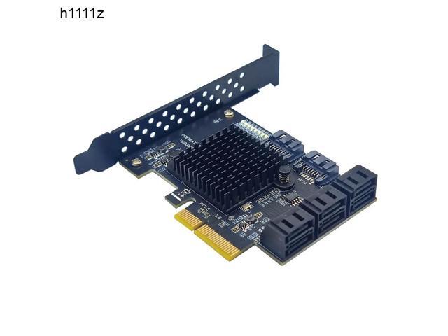 PCIE 8 Port SATA Expansion Card Extension Board PCI E PCI-E PCI Express ...