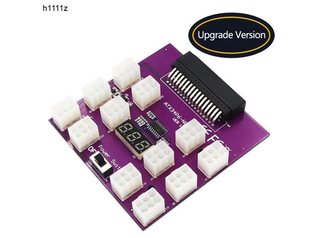 GPU PSU Power Supply Breakout Board With 12PCS ATX 6Pin Power Connector ...