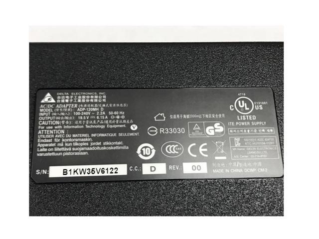 Delta ADP-120MH D 19.5V 6.15A 120W Slim AC Adapter For MSI Gateway ...