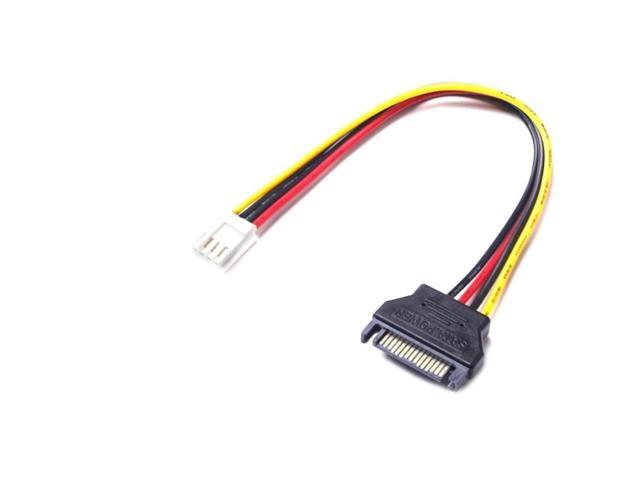 15pin SATA Male to 4pin Floppy FDD Female Power Converter Adapter Cable ...