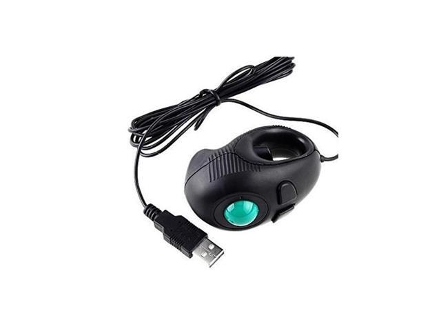 Ergonomic Handheld Trackball Mouse Wired Mini USB Portable Finger ...