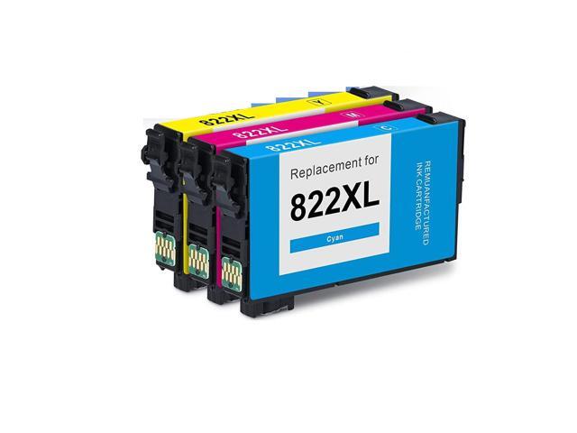 3 Pack High-Yield Cyan Magenta Yellow Ink Cartridge With Chip Show Ink ...