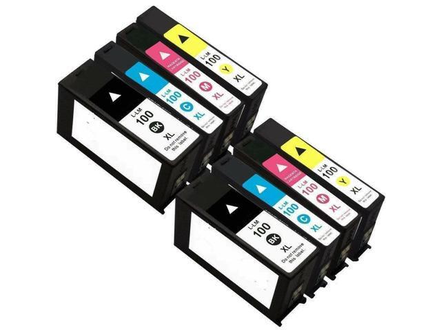 8 Pack High-Yield Black Cyan Magenta Yellow Ink Cartridge For Lexmark ...