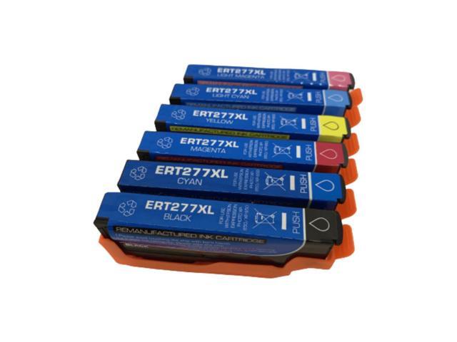 6 Pack High-Yield Black Cyan Magenta Yellow Light-Cyan Light-Magenta ...