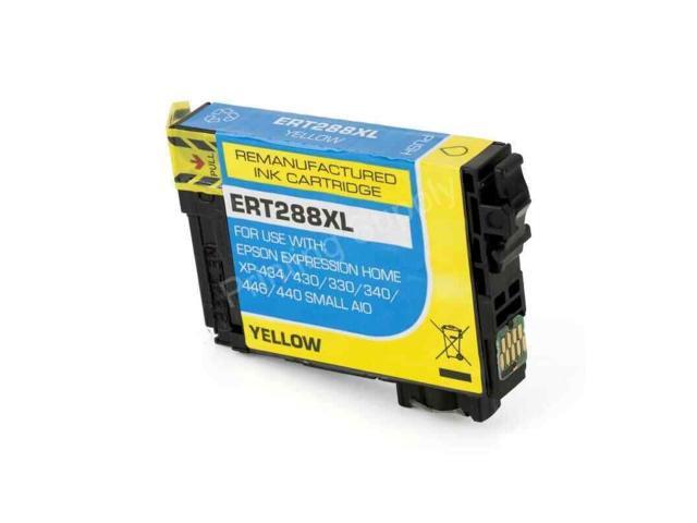 High-Yield Yellow Ink Cartridge with Chip Showing Ink Level Compatible ...