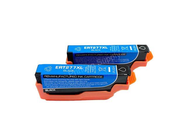 2 Pack High Yield Black Ink Cartridge For Epson 277XL Compatible with ...