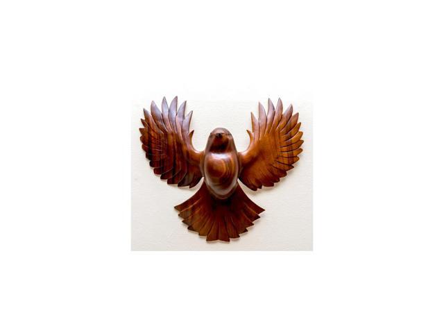 G6 COLLECTION Wooden Hand Carved Starling Bird Wall Sculpture Art ...