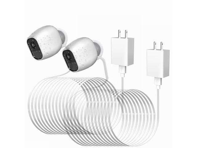 Arlo Power Cable 20Ft / 6M, EaseBuy 2-Pack Arlo Cord and Charger ...