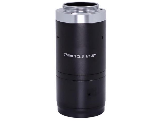 FA 75mm Machine Vision 1/1.8" Fixed Focus Lens Industrial Camera C ...