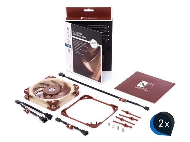 Noctua Bundle: 2X NF-A12x25 PWM + 1x NA-SMFA1, Set for 280mm Water ...