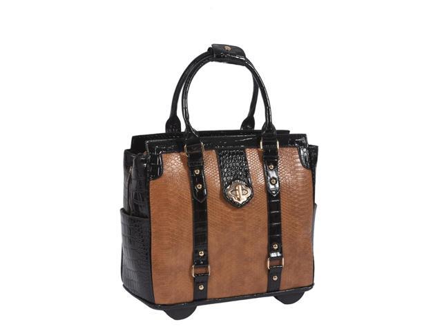 The Sahara Computer iPad, Laptop Tablet Rolling Tote Bag Briefcase ...