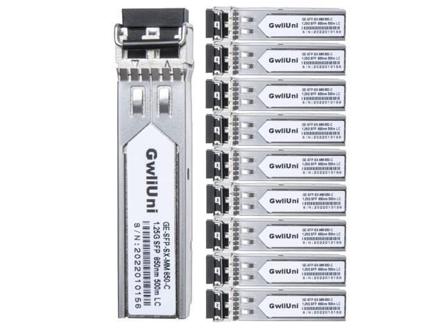 10Pcs 1.25G SFP Multi Mode Fiber Module Network Transceiver, SX MM ...