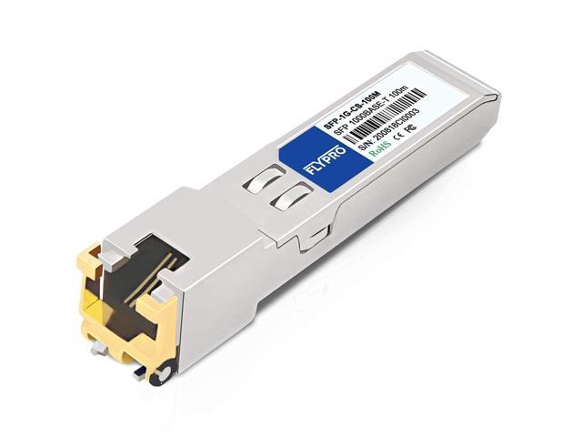 FLYPROFiber 2 Pack SFP to RJ45 1000Base-T, 1.25G SFP RJ45 Copper Module ...